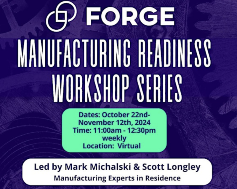 FORGE Workshop: Funding Innovation from Idea to A-Round - MFN