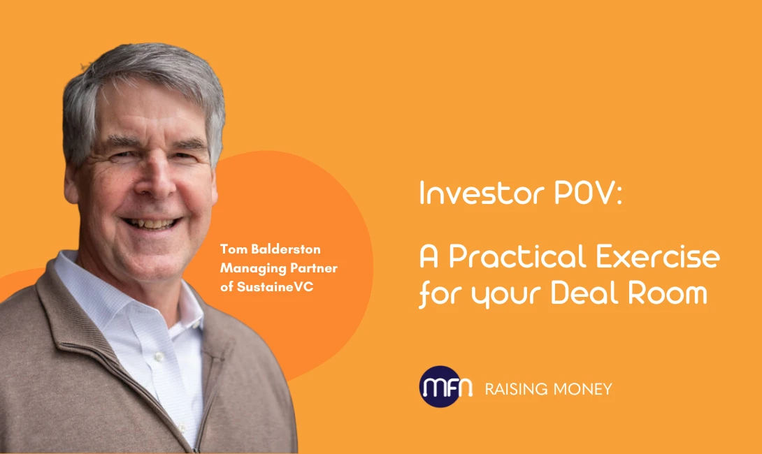 Investor POV: A Practical Exercise for Your Deal Room - MFN